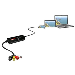 Diamond Multimedia VC500 One Touch VHS to Digital File, DVD Converter with Easy to use Software, Convert, Edit and Save For Win7,8,10,11