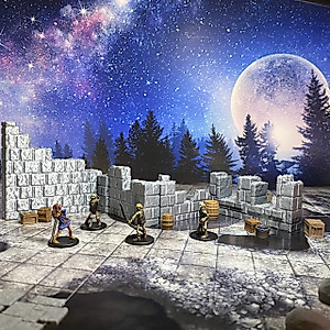 Extruded Gaming Wall Ruins Set 2