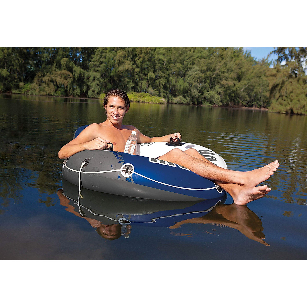 Intex River Run 1 Person Inflatable Floating Tube Lake/Pool/Ocean Raft (5 Pack)