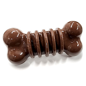 Nylabone Flexi Chew Chill & Chew Toy for Dogs with Treat Pockets Medley Flavor, Medium/Wolf - Up to 35 lbs. (1 Count)