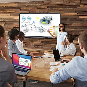 Armer 65'' Smart Board 4K UHD Touchscreen Interactive whiteboard for Classroom and Office, Built in Dual System Robust App Ecosystem for Collaboration(Wall Mount Included)