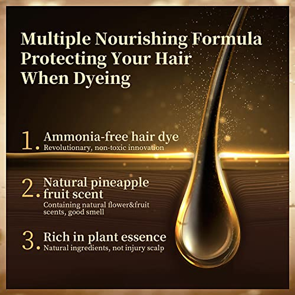 MOHOPE Reddish Browning Shampoo 14.1 Fl Oz (400ml) | 100% Grey Coverage 3 In 1 Revolutionary Instant Hair Dye | Semi Permanent Magically Only 20 Minutes Last 30 Days | Safe Natural Ingredients