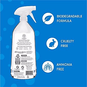 Lemi Shine Glass & Surface Cleaner - Multi-Surface Glass Cleaner Spray with Powerful Citric Acid, Cleans Smudges and Streaks From Windows, Glass, And Mirrors, 28oz - 3 Pack