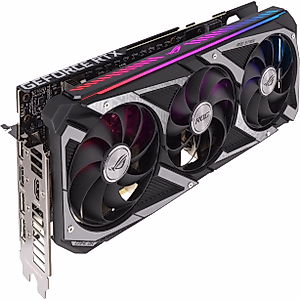 ASUS ROG Strix NVIDIA GeForce RTX 3060 V2 OC Edition Gaming Graphics Card (PCIe 4.0, 12GB GDDR6, HDMI 2.1, DisplayPort 1.4a, Axial-tech Fan Design, 2.7-Slot, Super Alloy Power II, GPU Tweak II)