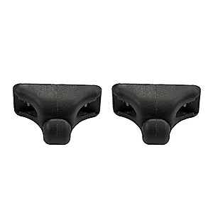 RLB-HILON Sun Visor Clip 94473143900 Compatible with Porsche 924 944 968, Sun Visor Retainer Clip, Black Color, 2PCS