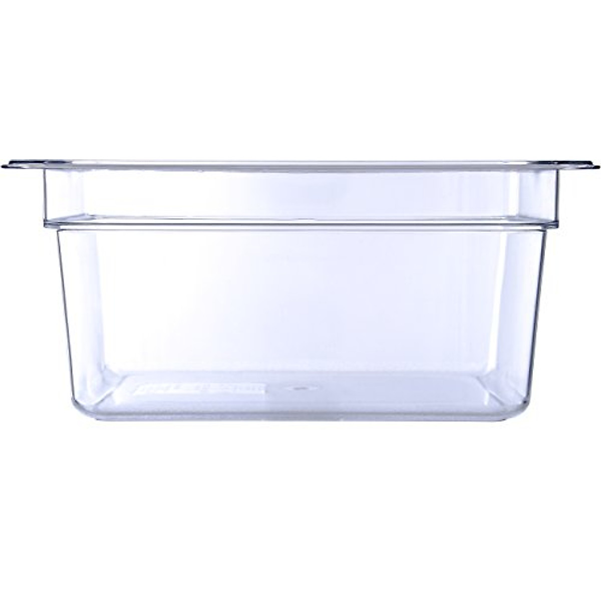 Carlisle FoodService Products 10222B07 Polycarbonate Half-Size Food Pan, 7.7 qt. Capacity, 12-3/4 x 10-3/8 x 6", Clear (Case of 6)