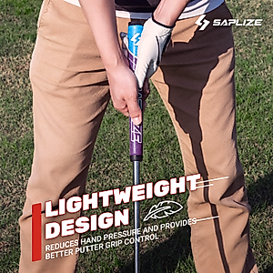 SAPLIZE Putter Grip, Midsize, Anti-Slip, Lightweight and Comfortable Golf Putter Grip