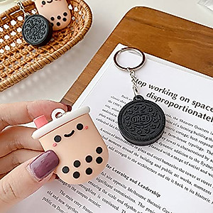 Silicone Case Compatible for AirTag 2021,Cute and Fashion Tracker Protective Holder with Keychain (MTP)