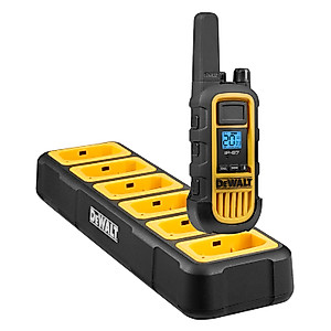 DEWALT DXFRS800 Gang Charger - 6 Port Charger for DXFRS 800 Walkie Talkie Two-Way Radios (DXFRSCH6-800)