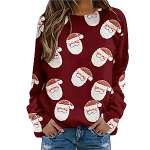 Women Ugly Christmas Sweartshirt Cardigan Sets for Women 2 Piece Novelty Letter Print Blouse Novelty Funny Windbreaker Coat Fashion Outwear tees Shirt Shirts Tunic Tops for Leggings Ghost Pumpkin