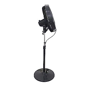 Optimus 18" Outdoor Oscillating Stand Misting Fan, Black