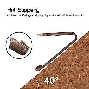 SAMDI Cell Phone Stand, iPhone Wood Dock: Cradle, Holder for Switch All Android Smartphone, iPhone 6 6s 7 8 X Plus 5 5s 5c Accessories Desk - ( Black Walnut )