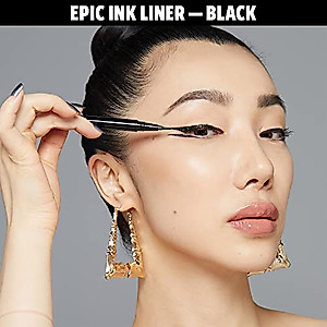 NYX PROFESSIONAL MAKEUP Control Freak Eyebrow Gel, Clear + Epic Ink Liner, Black (2-Pack Bundle)