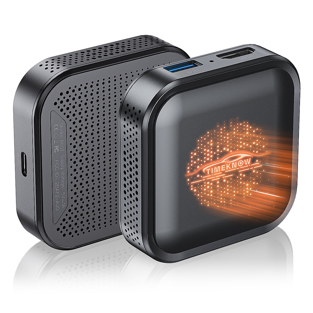 Wireless Carplay & Android Auto Adapter with Netflix YouTube Tiktok, Upgrade LED Wireless Android Auto Adapter HDMI Dongle for Phone to Miracast/Stream Media to Car/TV, for OEM Wired CarPlay Car