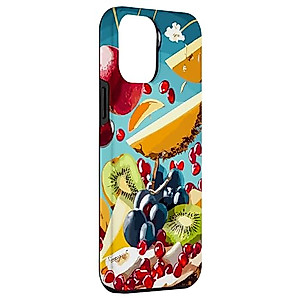 iPhone 14 Pro Max apples, grapes, mango, kiwi fruit, peaches, red cherries Case