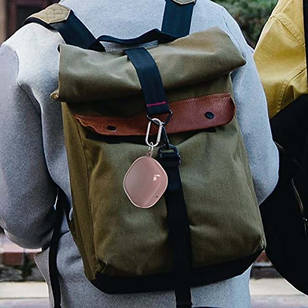 Filoto Case Cover for Samsung Galaxy Buds 2 Pro/Galaxy Buds Pro/Galaxy Buds 2/ Galaxy Buds Live Case, Hard Protective Earbuds Case for Men Women Shockproof Skin Cover with Keychain (Rose Gold)