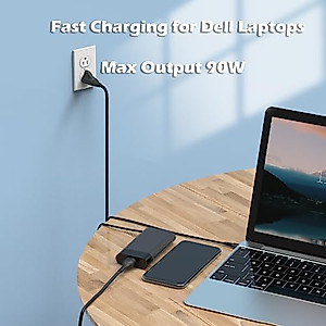 90W USB C Charger for Dell Latitude/Precision/XPS/Chromebook Laptop, Dell 90W Laptop Charger USB C