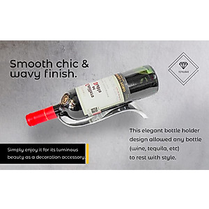 Minimalist Bottle Holder. Handcrafted, Stylish, Made of Recycled Aluminum.