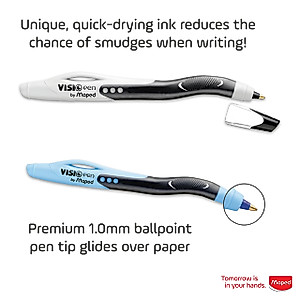 Maped Visio Left Handed Pens, Pack of 3, Assorted Colors (224324)