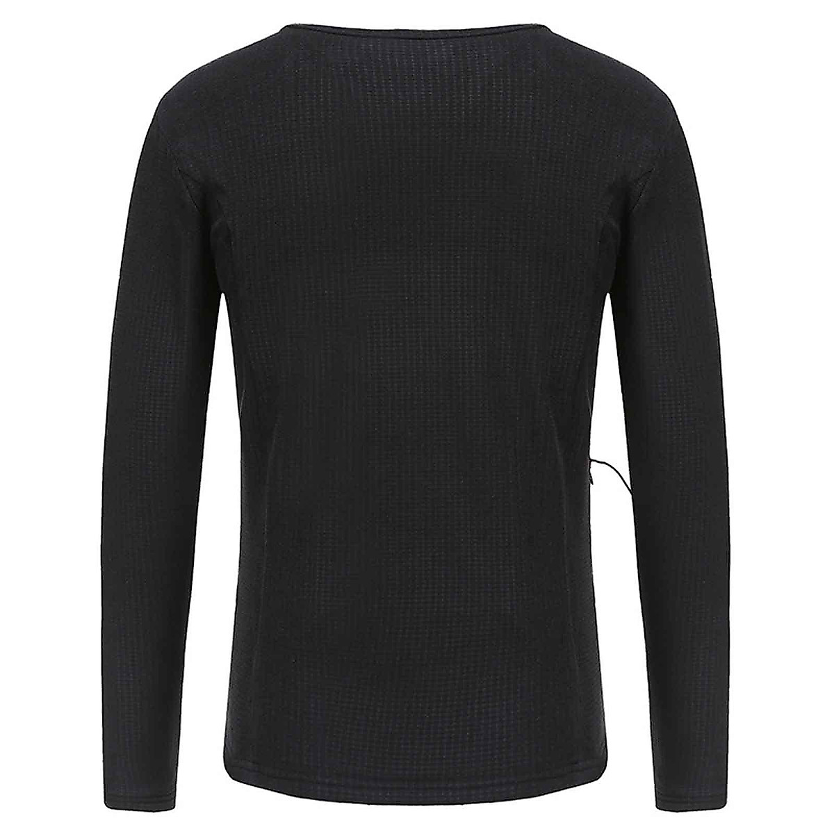 Unisex Adult USB Electric Heated Tops Tshirt Thermal Heat Zones Blouse Tees Long Sleeve Lightweight Heated Apparel