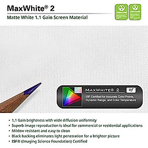 Elite Screens Tripod Series, 60-INCH 16:9, Indoor Outdoor Projector Screen, 8K / 4K Ultra HD 3D Ready, US Based Company 2-YEAR WARRANTY, T60UWH, black - US Based Company 2-YEAR WARRANTY