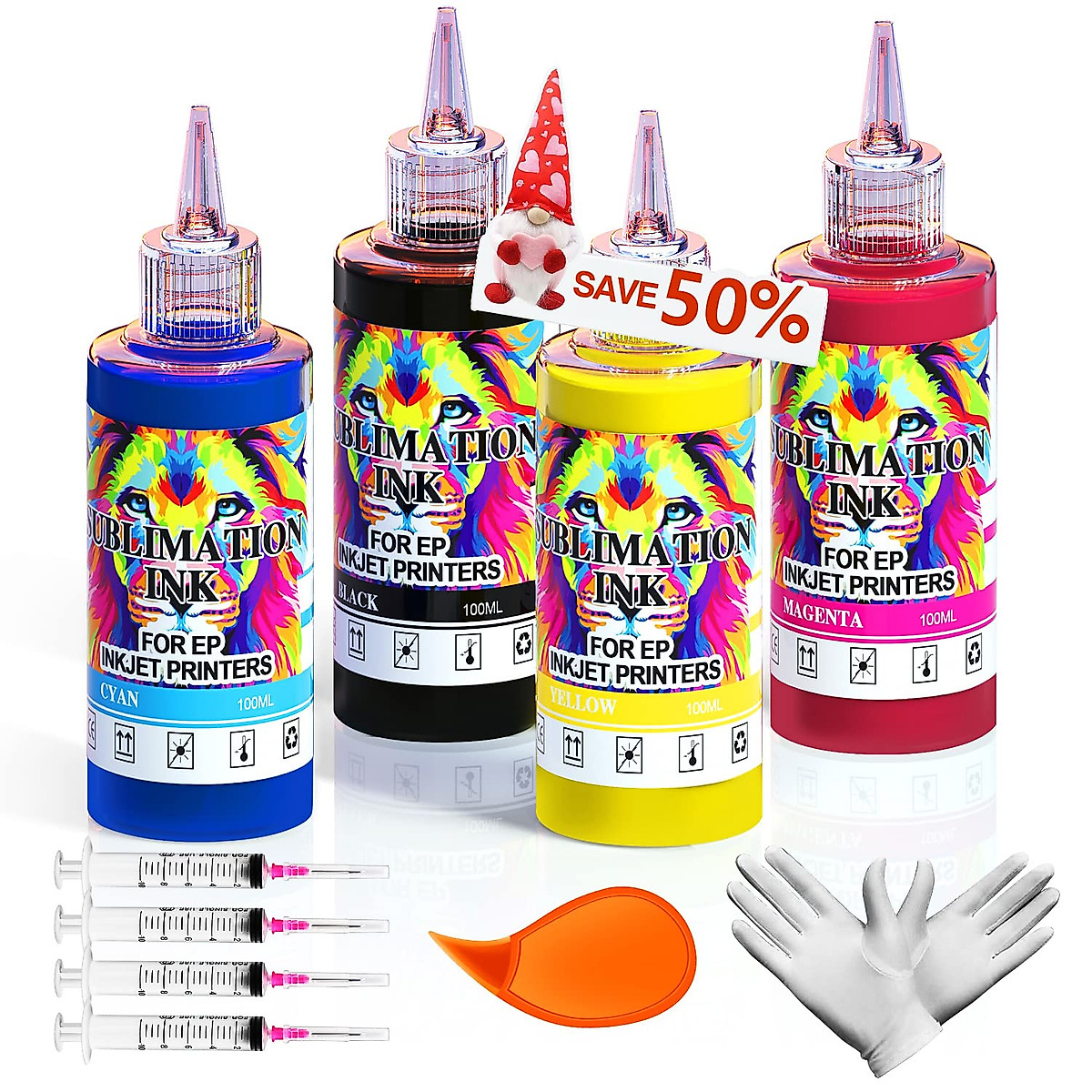 Tonha Sublimation Ink Refill for Epson EcoTank ET2720 ET2760 ET2650 ET4700 ET2750 WF2750 WF7710 Inkjet Printers Heat Press Transfer on Mugs Plates T-Shirts Phone Cases