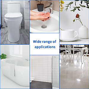 Faburo Fiberglass Tub Repair Kit White, Porcelain Sink Repair Kit White, Tile Repair Kit for Fix Crack Hole Scratch and Dent Bathtub Chip Fix, Quartz Chip Bathtub Repair Kit