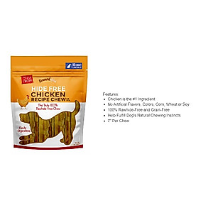 Rewardables Chicken Chew 100% RaHide Chew Easily Digestable ( 2.4 LB)