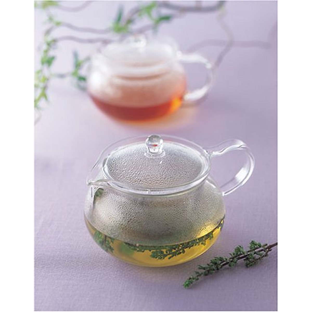 Hario 'ChaCha Kyusu Maru' Teapot Heatproof Glass Teapot 700 mL, Glass