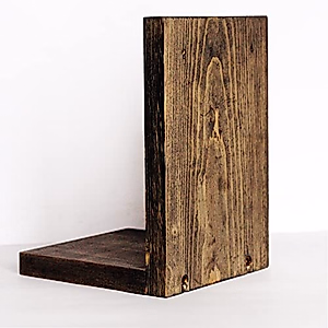 Daniel's Plants Midcentury Modern Gallery Wall Plant Shelf | Pack of 3 Wooden Shelves | L Shaped Floating Shelf Kit | Floating Shelves | Wood Floating Shelf