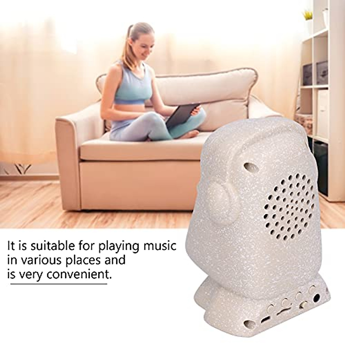 VTOSEN Originality Statue Bluetooth Speaker Easter Island Stone Man Shape USB Charging Speaker - Portable Speaker, Bluetooth Speaker, USB Speaker - Music Supplies