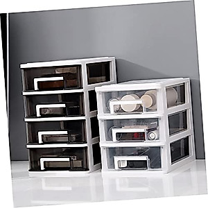 Mikinona Storage Cabinet 6 Tier Stackable Storage Container Jewelery Container Storage 3 Drawer Stacking Drawers Storage Small Drawer Storage Desk Drawer Office Storage Tray Jewelry White