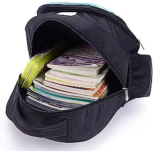 JHMYGSWK Fashion Kids Backpack Large Capacity School Backpack Multiple Pockets Anime Schoolbag-5