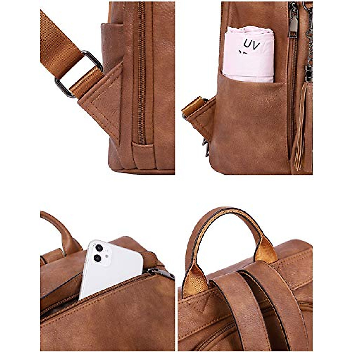 Telena Travel Backpack Purse and Crossbody Bags