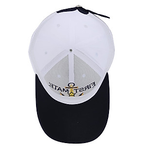 Captain + First Mate (2Pack) Yacht Hat Sailors Hat Nautical Marine Sailor Navy Hats Snapback Adjustable Sea Cap for Adult