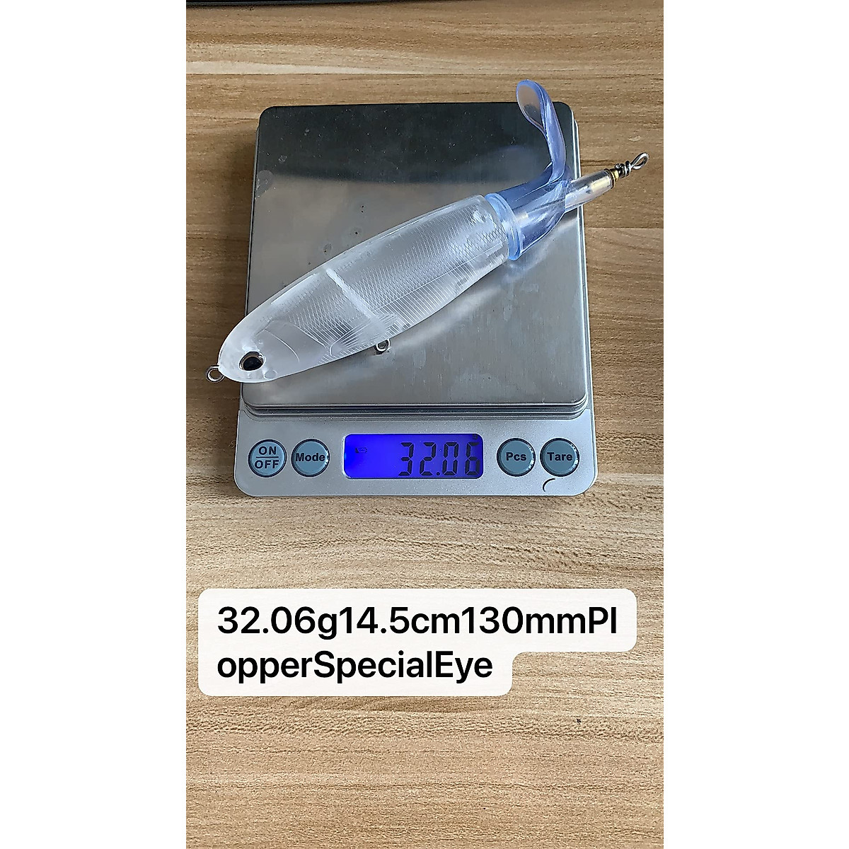 unpainted 14.5cm 32.06g Crawfish Crankbait Blanks Whopper Popper Swimbait Trout Spinnerbaits Topwater jerkbait Pike Walleye Perch Rotating Tail Swivel 130mm plopper