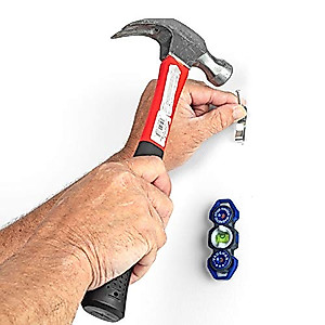 Vaughan Magnetic Stud Finder Leveler, 4 Pack, Locate Screws, Nails, Metal Studs with Magnet, Level Tool, Drywall, Plaster, Blue - 240277