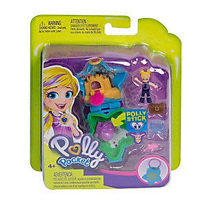 Polly Pocket Tiny Pocket Places Aquarium Compact with Micro Polly Doll & Accessories
