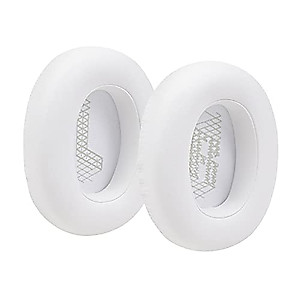 Live 650 BTNC Ear Pads Cushion, MOLGRIA Replacement Earpads for JBL Live 650 650BTNC 660BTNC Wireless Bluetooth Noise Canceling Headphones. (White)