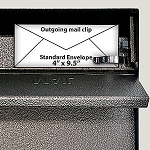 Mail Boss 7164 Metro, Bronze High Capacity Wall Mounted Locking Security Mailbox