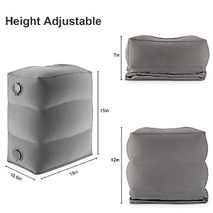 Maliton Inflatable Travel Foot Rest Pillow, Kids Airplane Bed