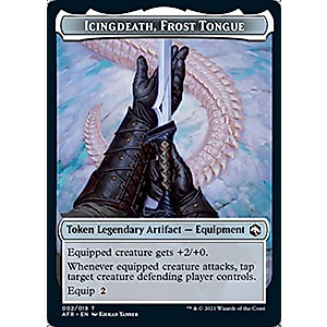 Magic: the Gathering - Icingdeath, Frost Tongue Token (002) - Adventures in The Forgotten Realms