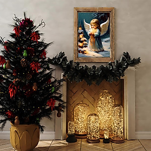 Worihut 5D Diamond Painting Kits for Adults, Angel DIY Full Round Diamond Art with Accessories & Tools,Wall Decoration Crafts for Home Wall Decor 16x20 Inch