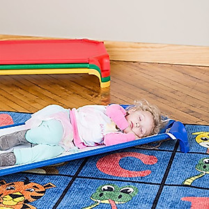 Sprogs Standard Kids Cot Sheet for Stackable Cots for Preschool Daycare and Child Care SPG-AUH1040-SO (Pack of 12) , White