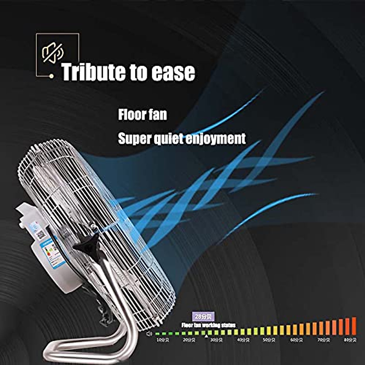 Wgwioo Adjustable Floor Fan, Floor Wall Fan, High Velocity Cold Air Circulator, High Velocity Heavy Duty Floor Fan, for Industrial, Commercial, Residential, and Greenhouse Use,12 inch