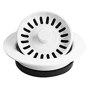 Karran Quartz QDFWH 3-1/2 in. Kitchen Sink Decorative Disposal Flange in White