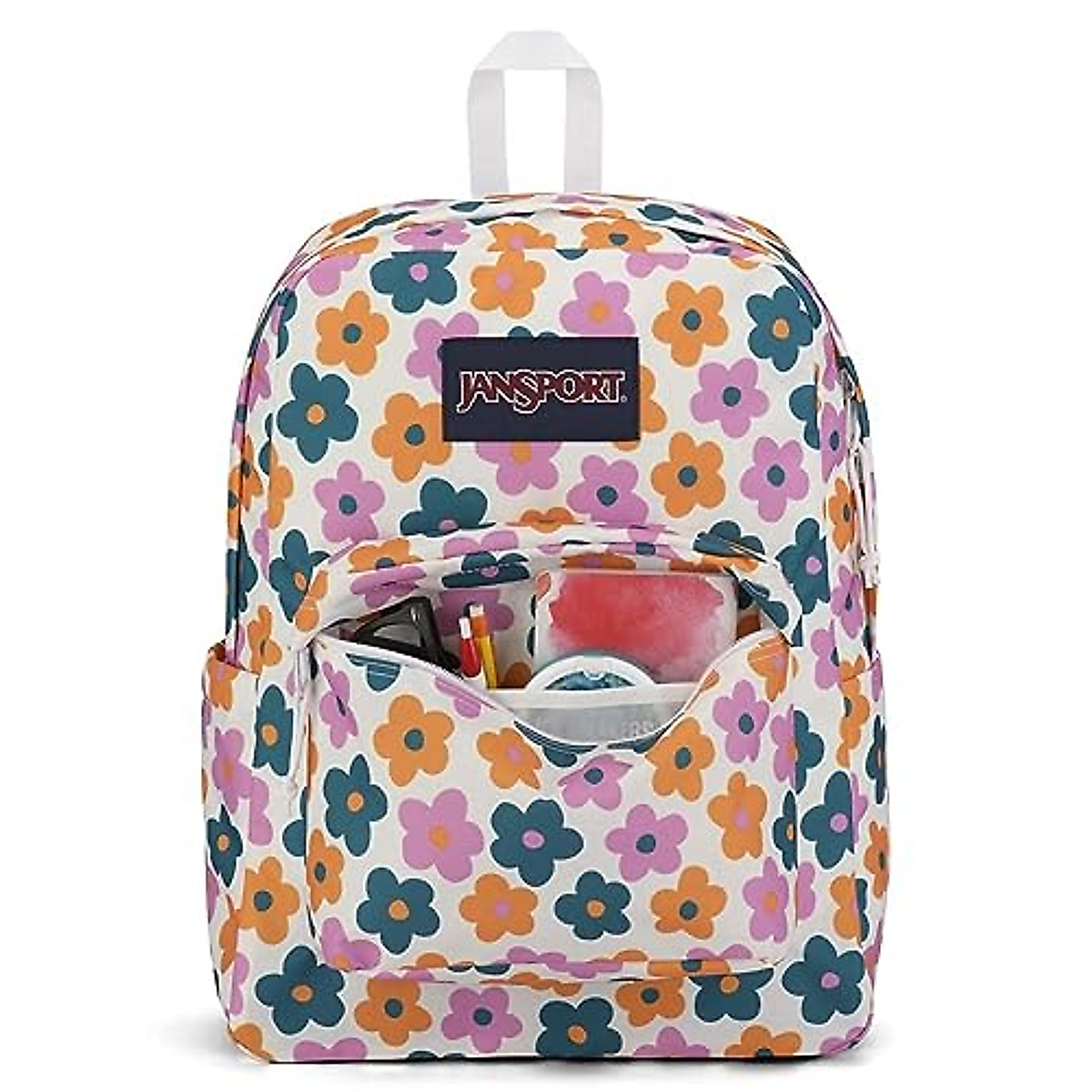 JanSport Superbreak Backpack - Durable, Lightweight Premium Backpack, Funky Floret