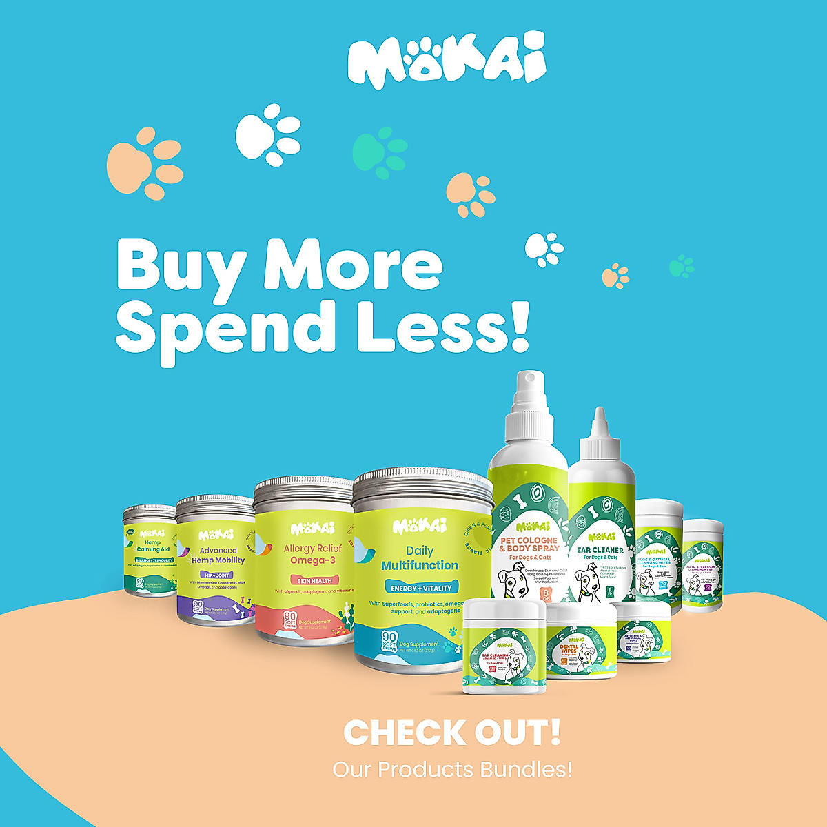 MOKAI Aloe & Oatmeal Grooming Wipes for Dogs and Cats | Pet Cleansing Wipes Used to Remove Dirt Dander Odor and Excess Hair from The Skin and Coat with Soothing Benefits for Sensitive Skin (60 Wipes)