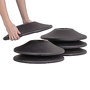 US Weight - U2000 Sentry Stanchion with 6.5 Foot Retractable Belt – Easy Connect Assembly (2-Pack), Black