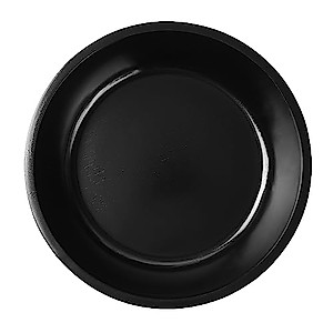 IVE Design Black Wood Fruit Bowl for Kitchen Counter, 12-inch Diameter Large Wooden Fruit Bowl, Natural Rubber Wood, Black Decorative Bowl Fruit Holder